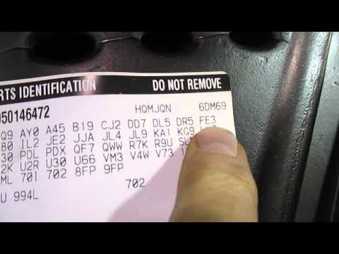 Dodge Rpo Code Location - 08/2021