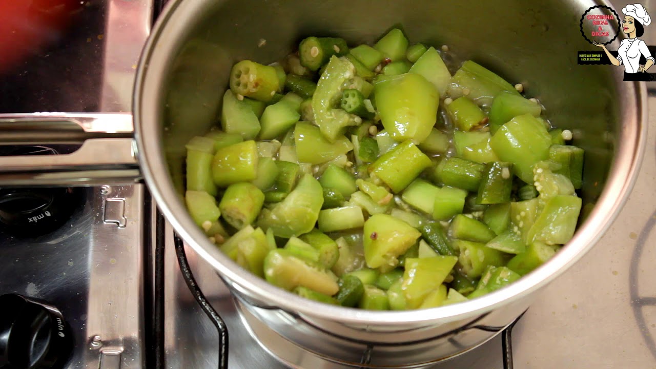 Receita de Jiló Com Quiabo e Chuchu, Simples Fácil e Rápido