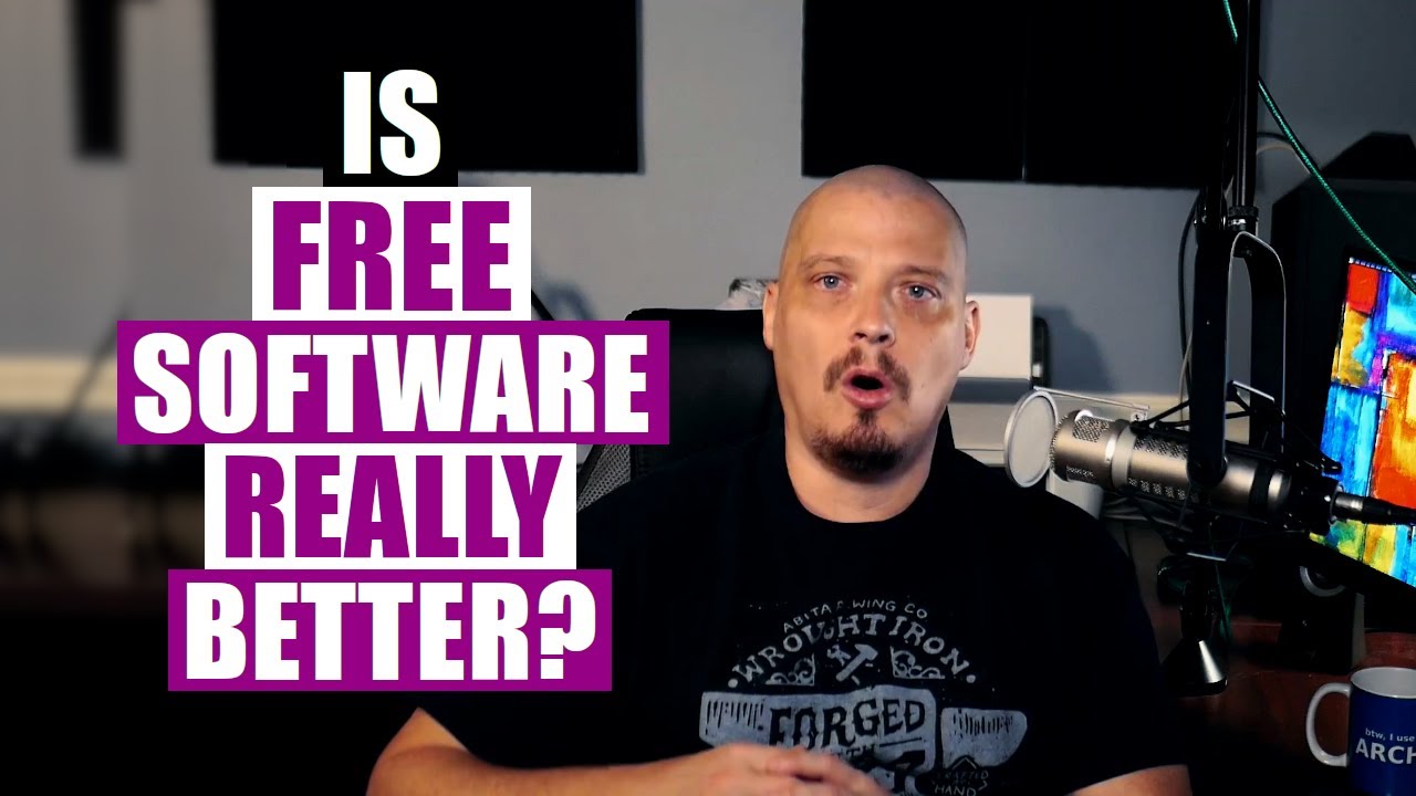 I Can't Use Free Software. Proprietary Software Is BETTER! DistroTube