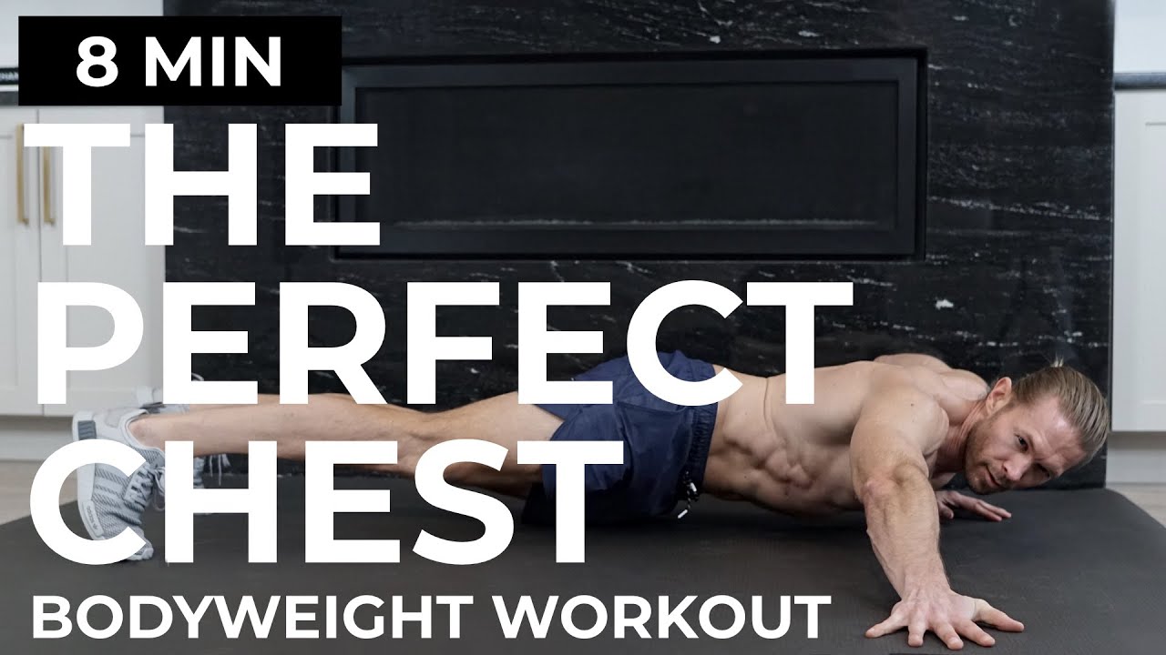 The PERFECT 8 Min At Home Chest Workout NO EQUIPMENT (FOLLOW ALONG ...