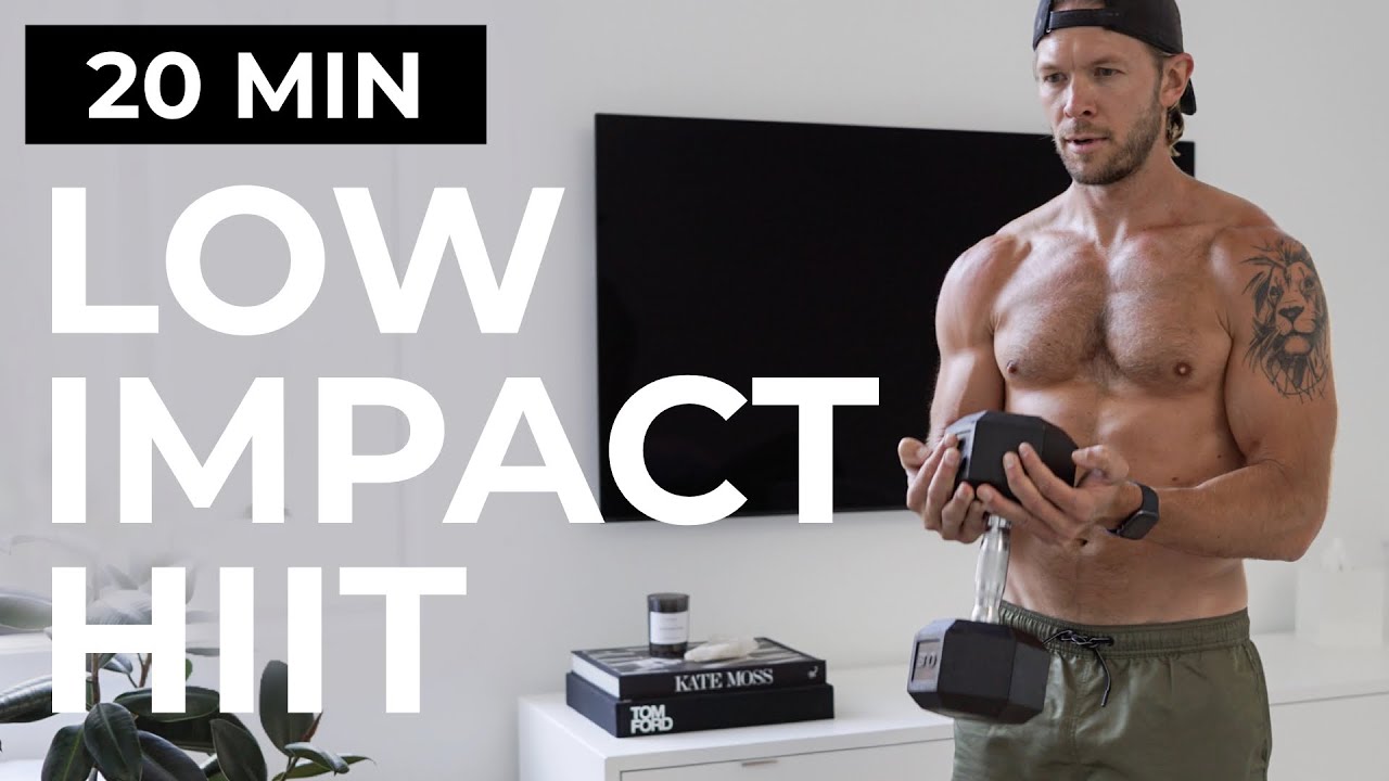 LOW IMPACT HIIT Workout With Weights 20 MIN FULL BODY Workout (No ...