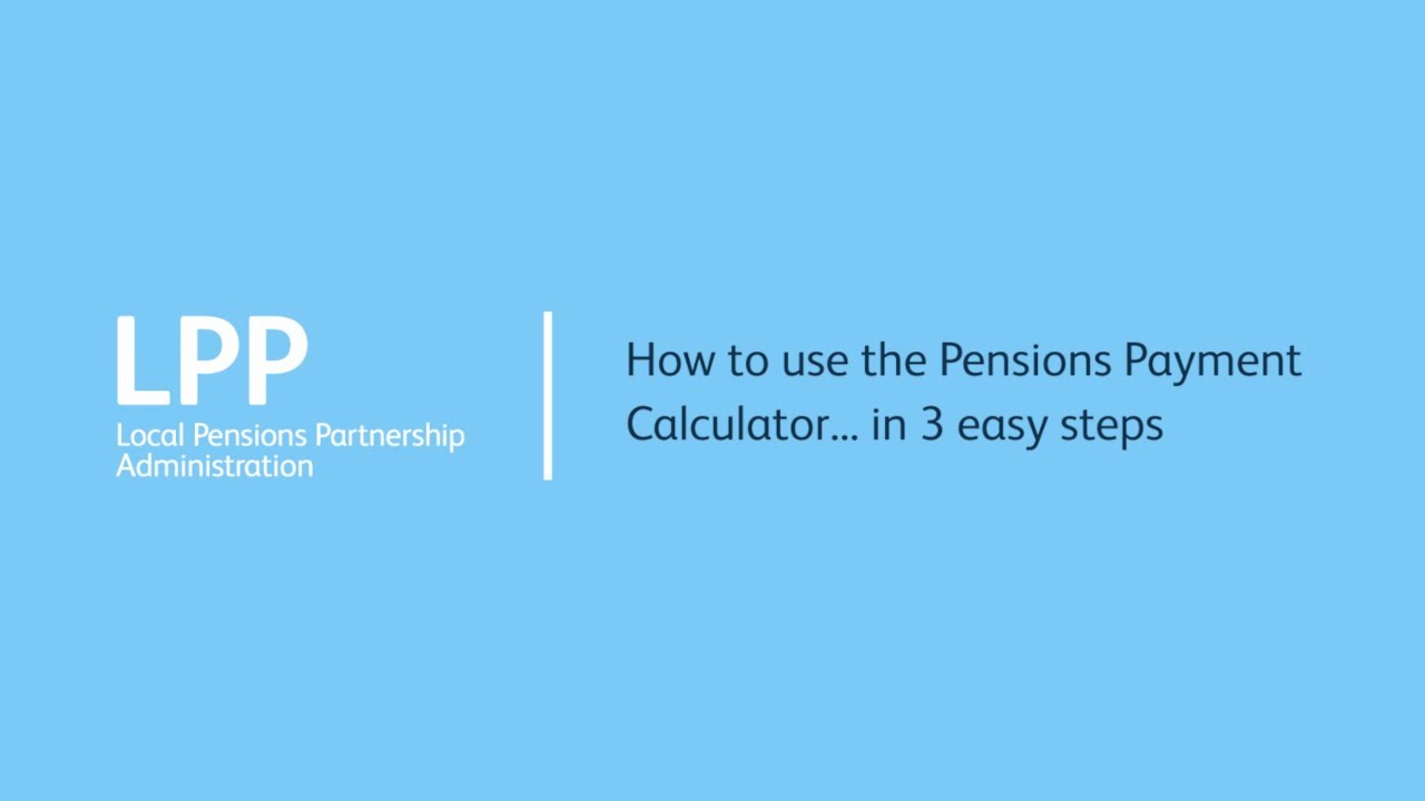 Your online account • Local Pensions Partnership Administration