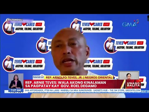 Rep. Arnie Teves: Wala akong kinalaman sa pagpatay kay Gov. Roel Degamo | Videos | GMA News Online