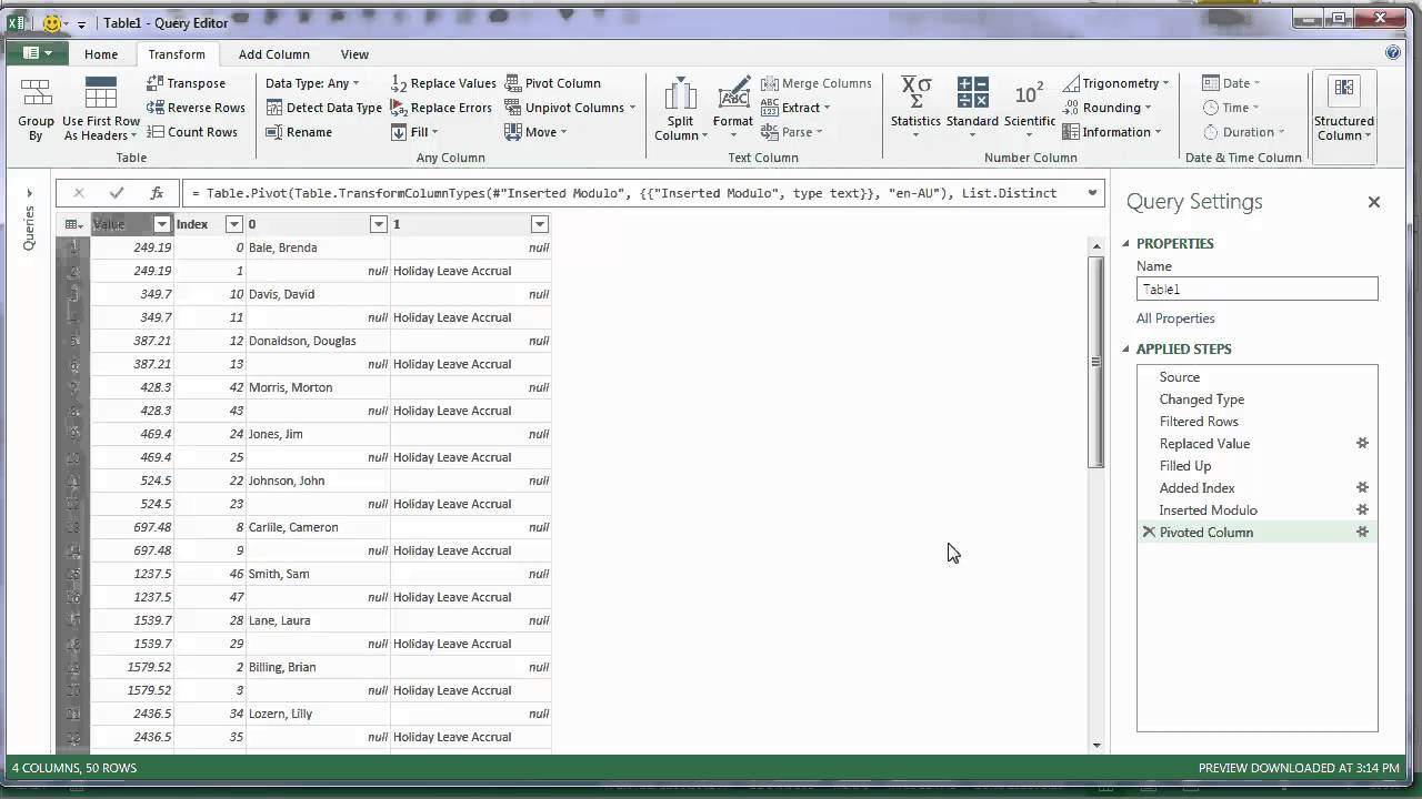 Reformat Reports with Power Query - My Online Training Hub