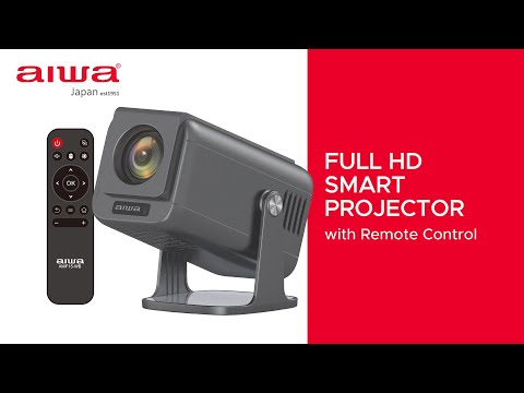 Aiwa FHD Smart LED Projector With Remote Control - Black | BIG W