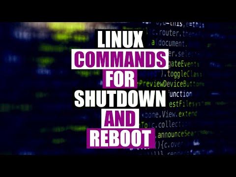 Commands To Shutdown And Reboot On Linux DistroTube