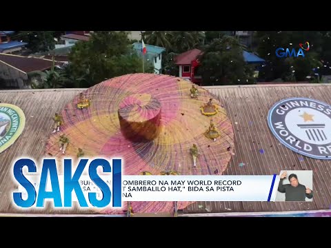 Dambuhalang sombrero na may world record para sa 'largest sambalilo hat ...