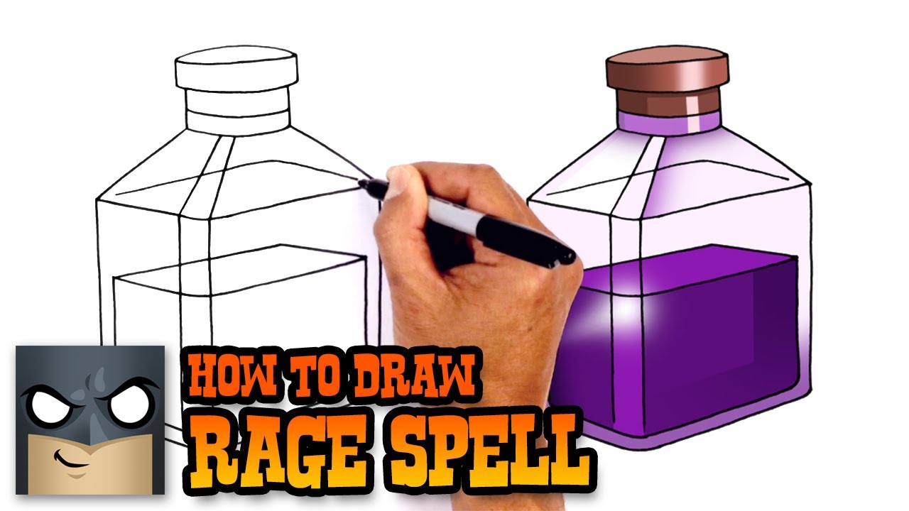 How to Draw Clash Royale - Rage Spell