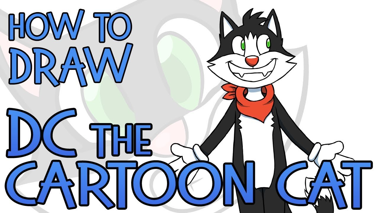 How To Draw DC The Cartoon Cat (1000 SUBSCRIBER SPECIAL) - Draw Cartoons