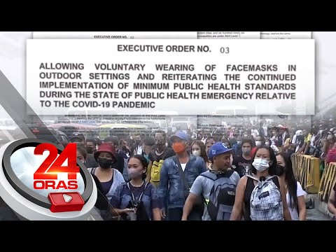 EO No. 3 na ginagawang boluntaryo ang pagsusuot ng face mask sa outdoor ...