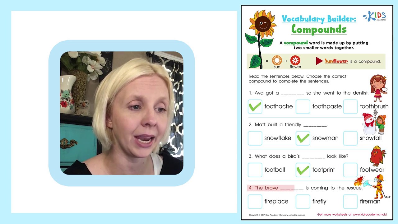 Learning Video: Compound Words - Kids Academy