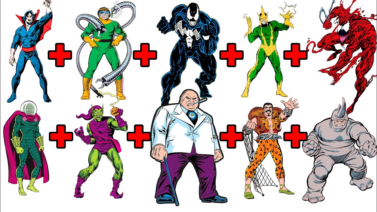 Spider-man villains character fusion! 15 characters combined into one!