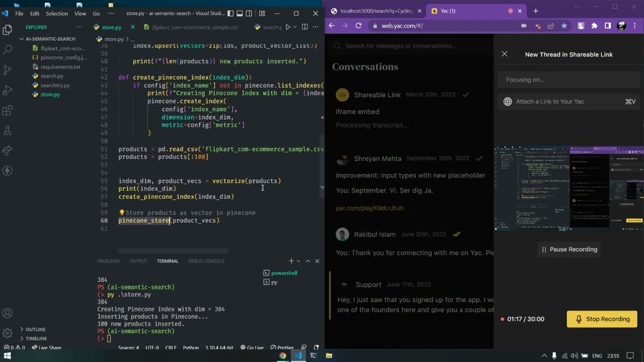 GitHub - r3yc0n1c/ai-semantic-search: Implementation and usage of ...
