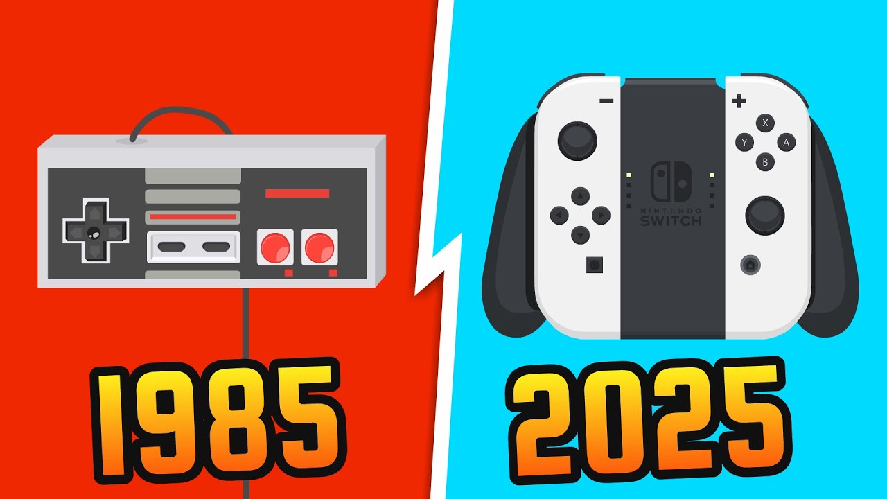 Evolution of Nintendo Controllers (Animation)