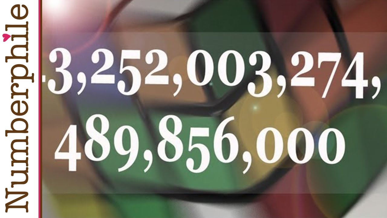 43, 252, 003, 274, 489, 856, 000 Rubik's Cube Combinations - Numberphile