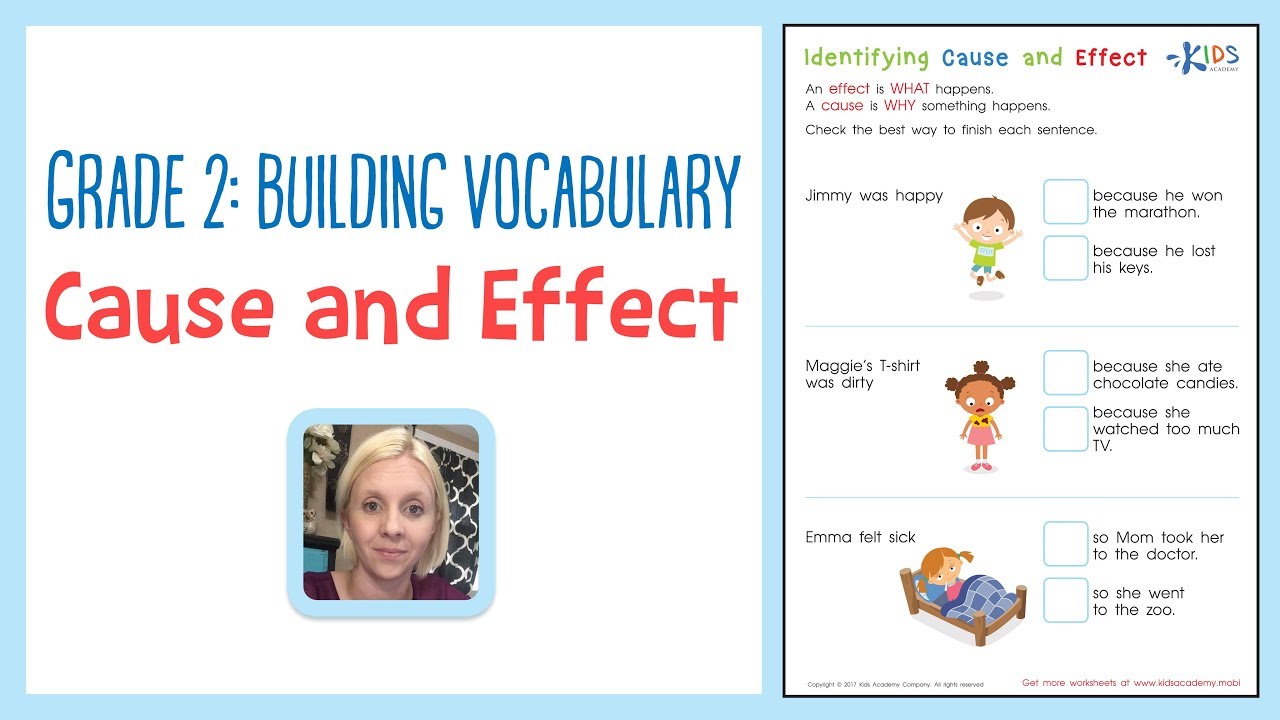 Learning Video: Building Vocabulary Cause And Effect - Kids Academy