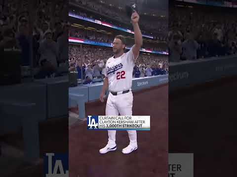 Clayton Kershaw reacts to joining the 3000K club 🤩 #baseball #mlb - BVM Sports