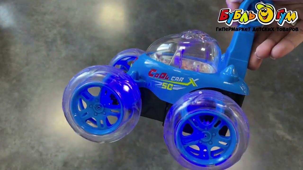 Машинка Lanson Toys трюковая р/у перевертыш со световыми и звуковыми ...