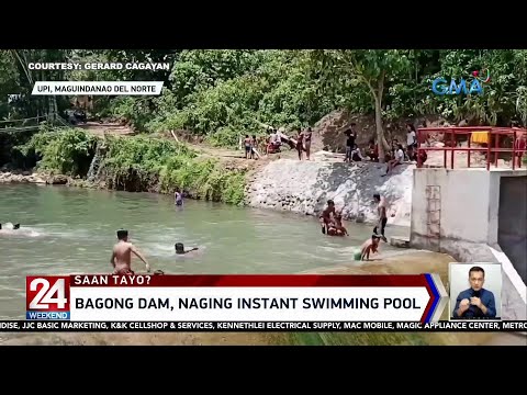Bagong dam, naging instant swimming pool; Poseidon Cove Beach, pino ang ...