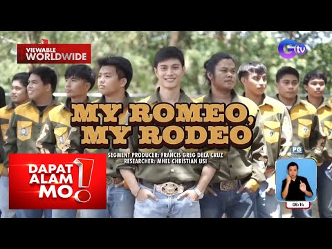 Rodeo heartthrob ng Masbate, kilalanin! | Dapat Alam Mo! | Videos | GMA ...