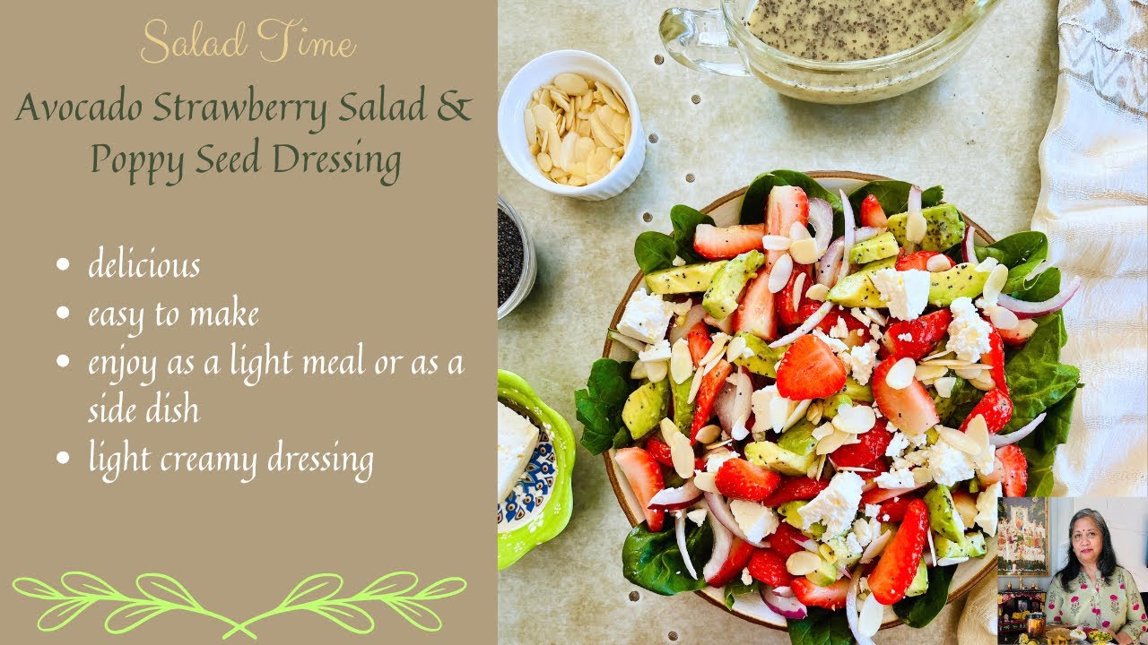 Avocado Strawberry Salad - Mayuri's Jikoni