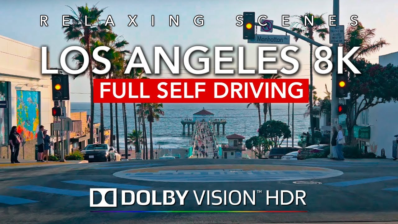 World’s First 8K Dolby Vision HDR Full Self Driving Tour of Los Angeles