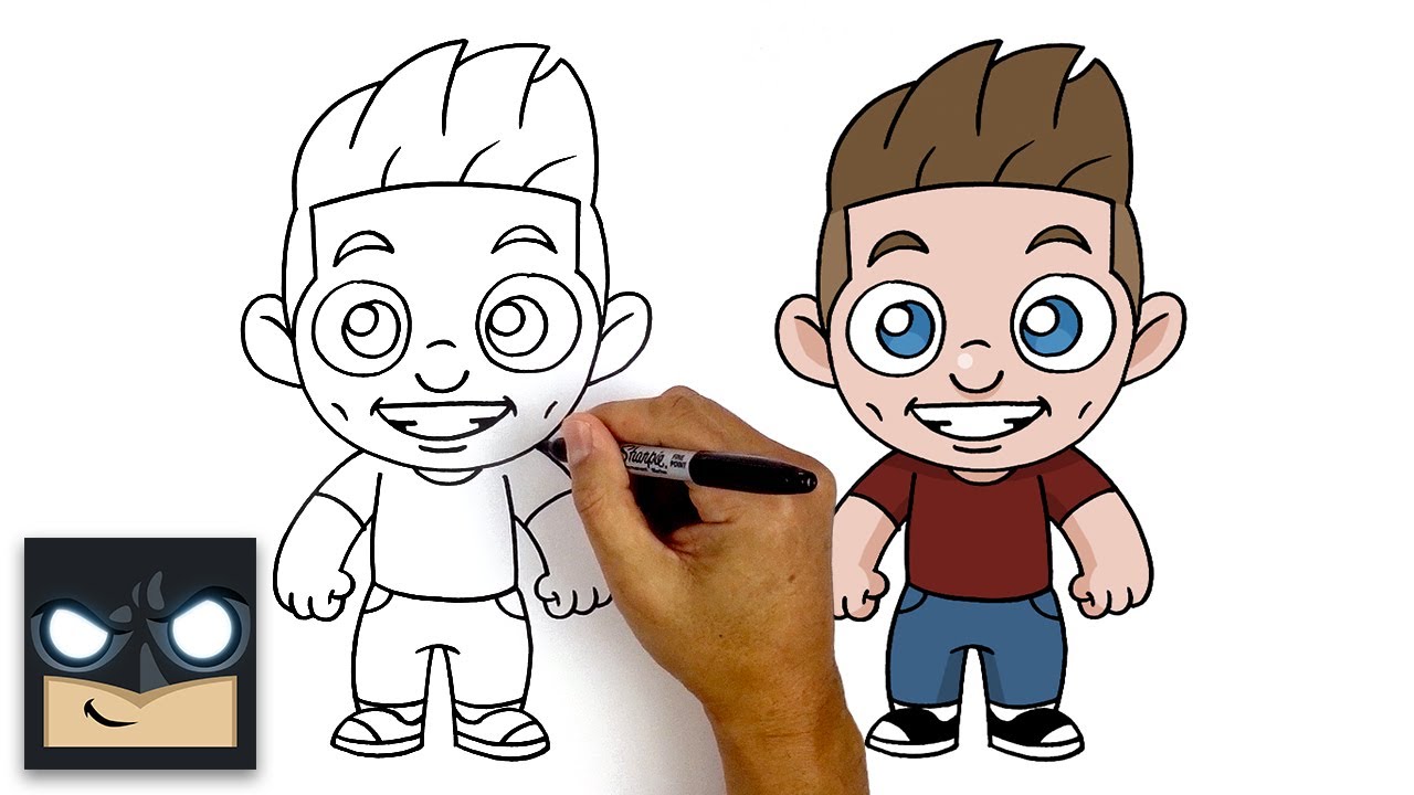 How To Draw Jazza - Step By Step Tutorial