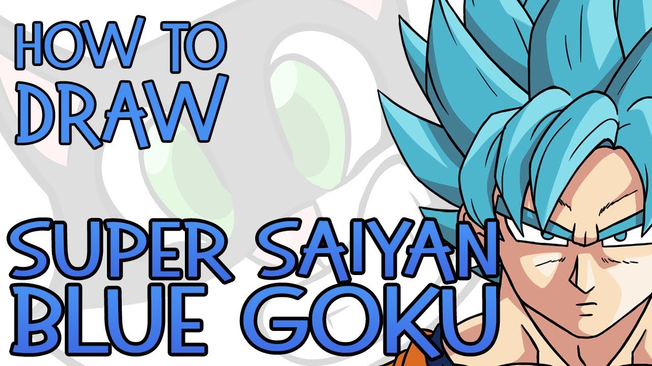 How To Draw Super Saiyan Blue Goku (DRAGONBALL SUPER) - Draw Cartoons