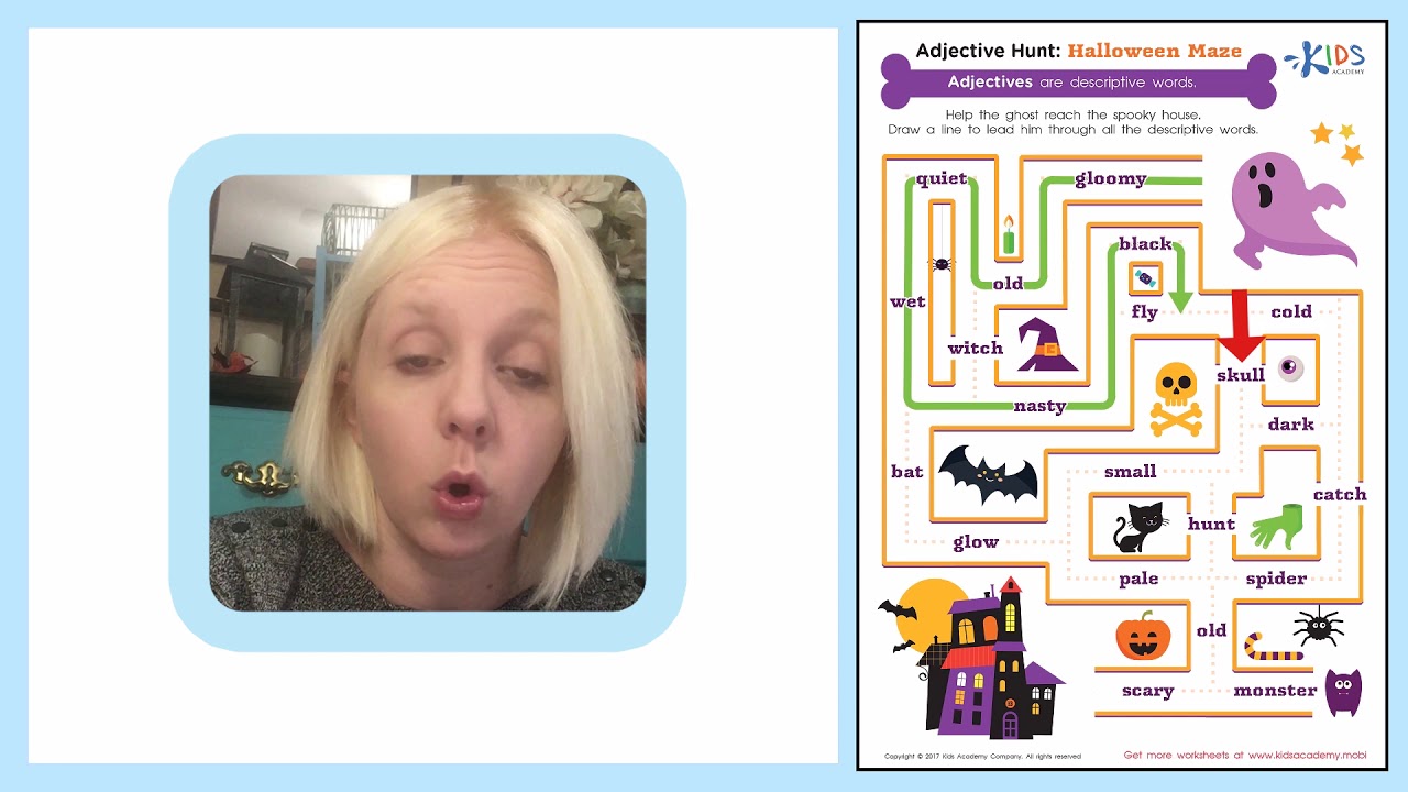 Learning Video: Identifying Adjectives - Kids Academy