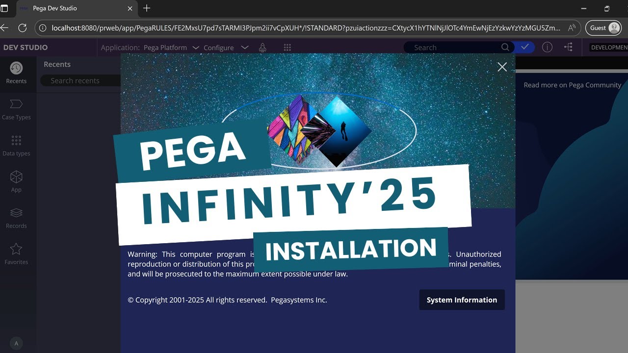 Pega Infinity 25 Installation Guide | LowCodeHub
