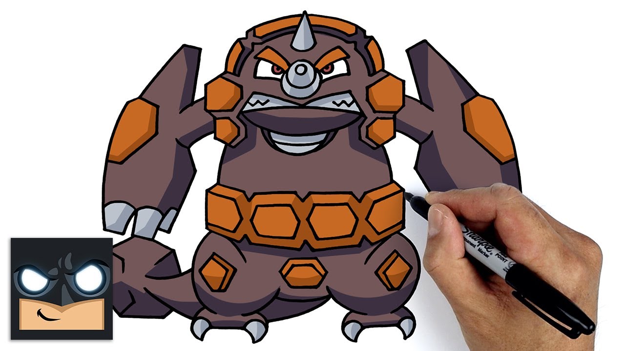 How To Draw Pokemon - Rhyperior -- Pokemon Drawing Tutorial