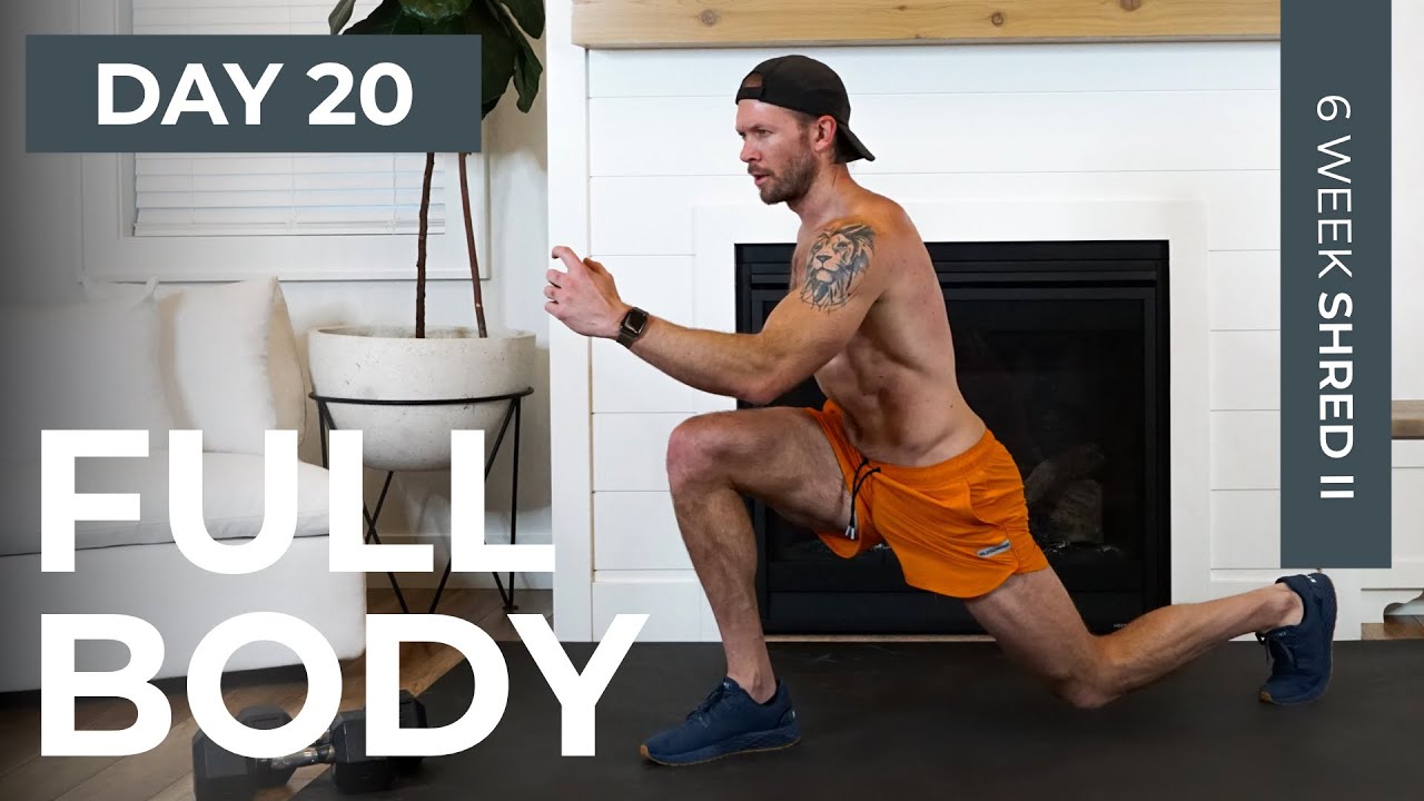 Day 28: 30 Min Build & Burn Full Body Dumbbell Drop Set Workout 6 Week ...