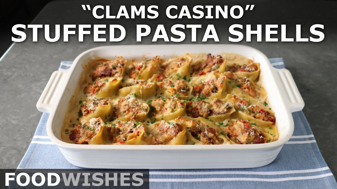 Clams Casino Stuffed Pasta Shells