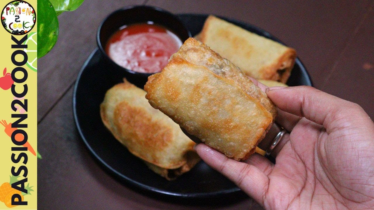 Veg spring roll | vegetable spring roll recipe | Homemade Spring rolls