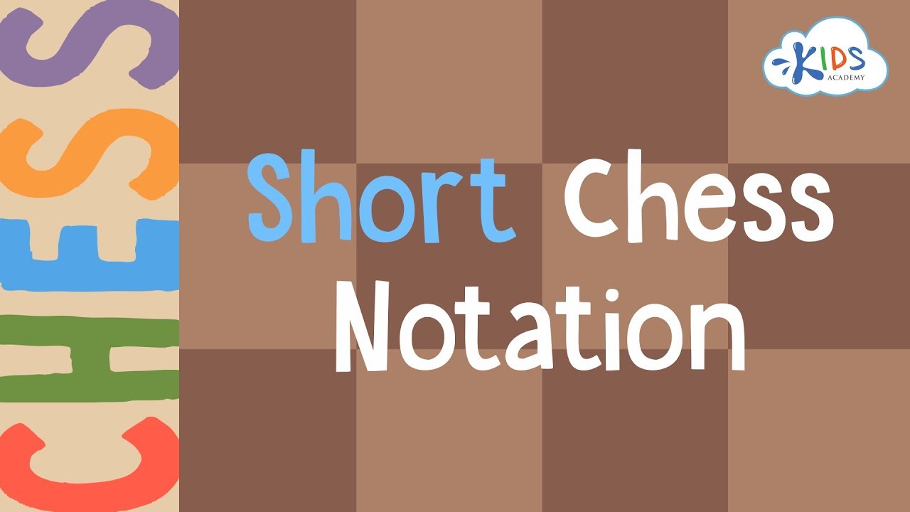 Learning Video: Short Chess Notation - Kids Academy