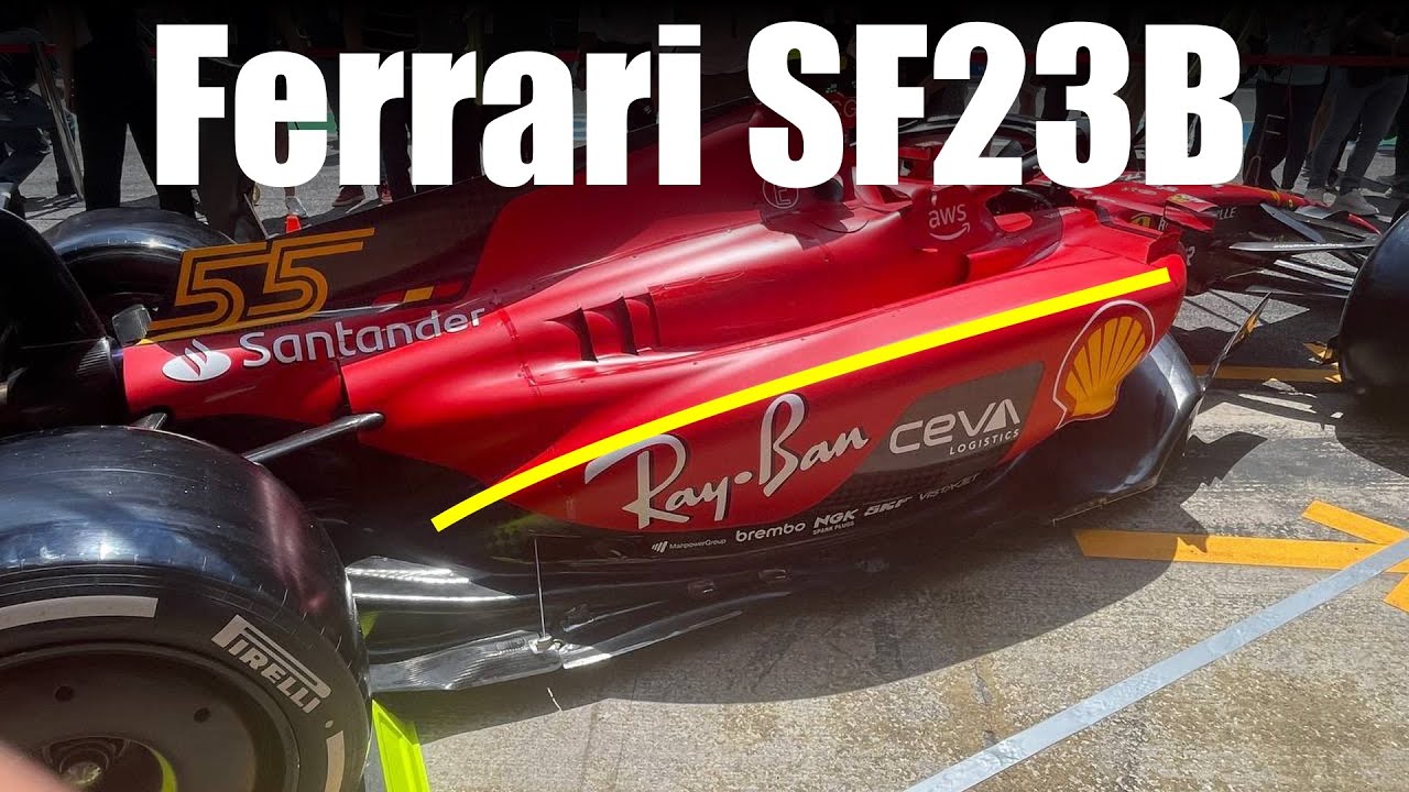 Video: closer look at Ferrari huge bodywork update on | SF-23 design ...