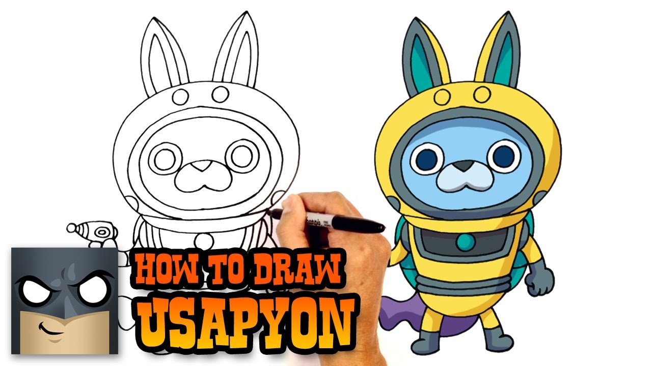How to Draw USApyon - Yo-kai Watch