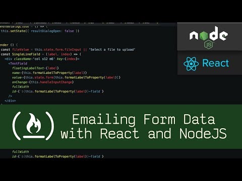 Emailing Form Data with React and NodeJS (P2D28) - Live Coding with Jesse