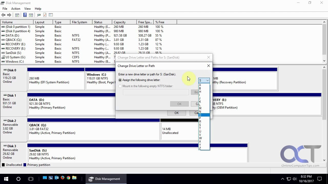 Using Disk Management to Manage your Drives - OnlineComputerTips