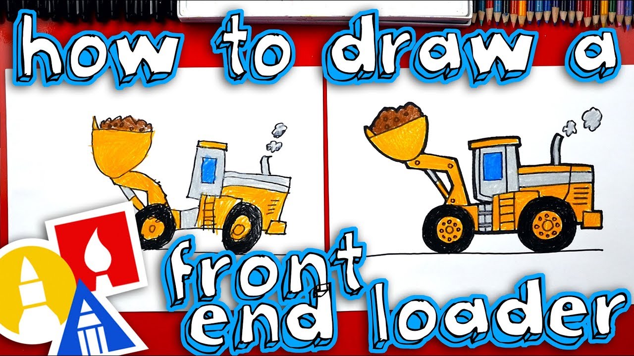 How To Draw A Front End Loader Construction Truck #1