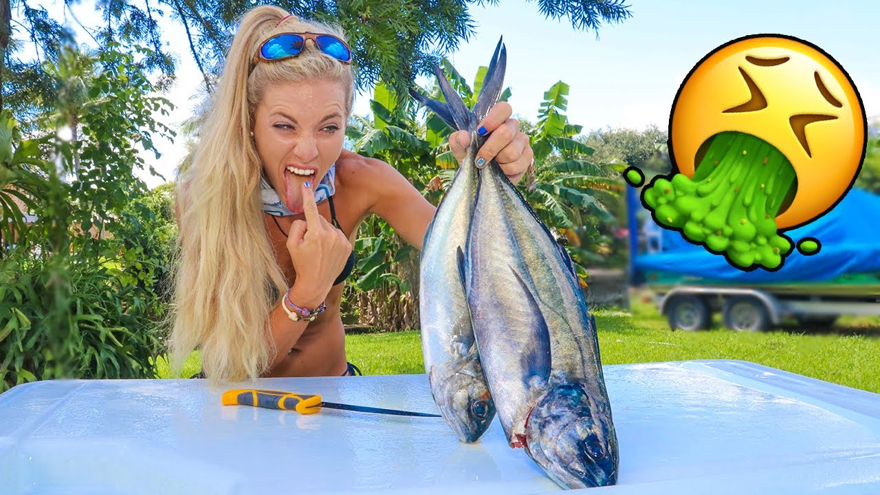 Would YOU Eat it? Blue Runner- Catch, Clean, Cook TRASH Fish Taste Test!