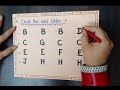 Identifying Odd Letters in Examples Interactive Video