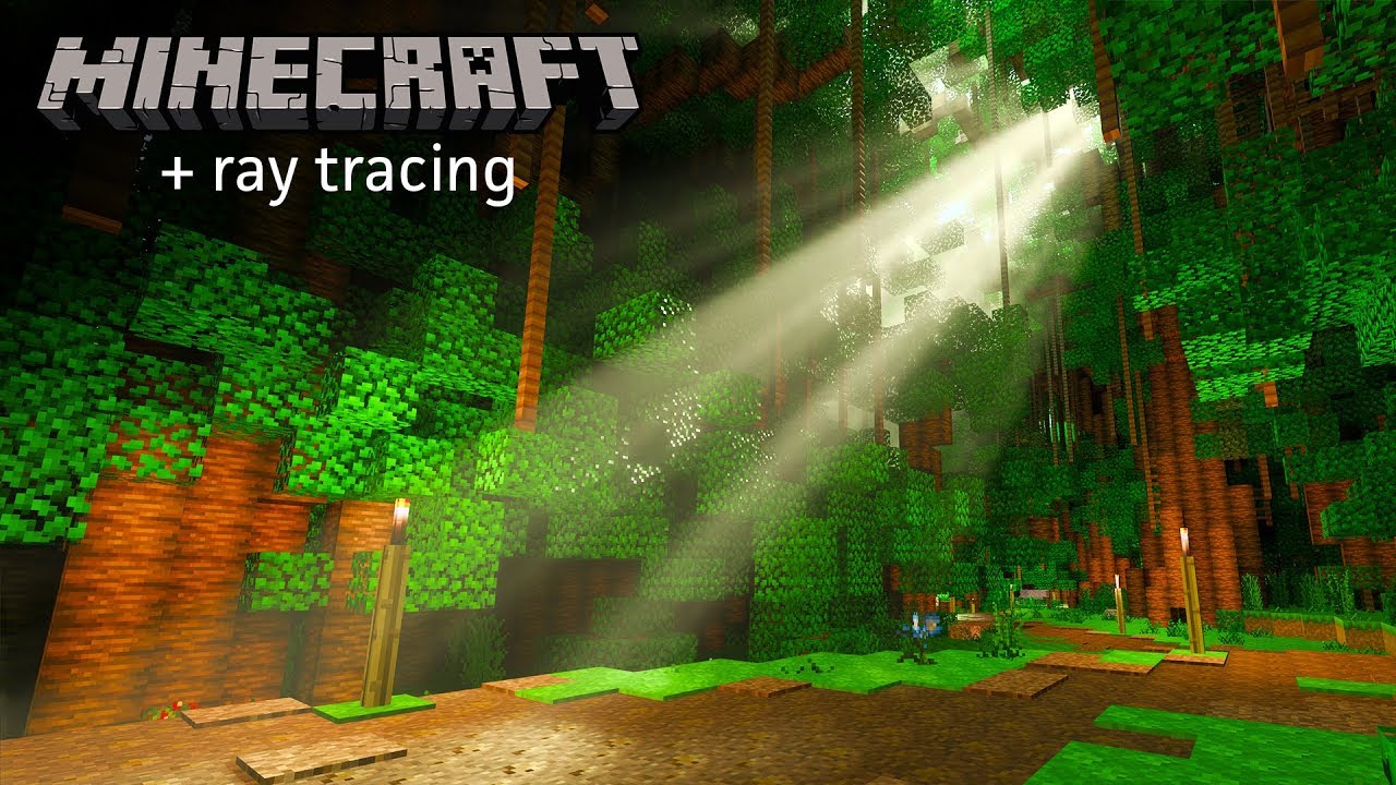 Exploring Minecraft with ray tracing on an RTX 2080 Ti