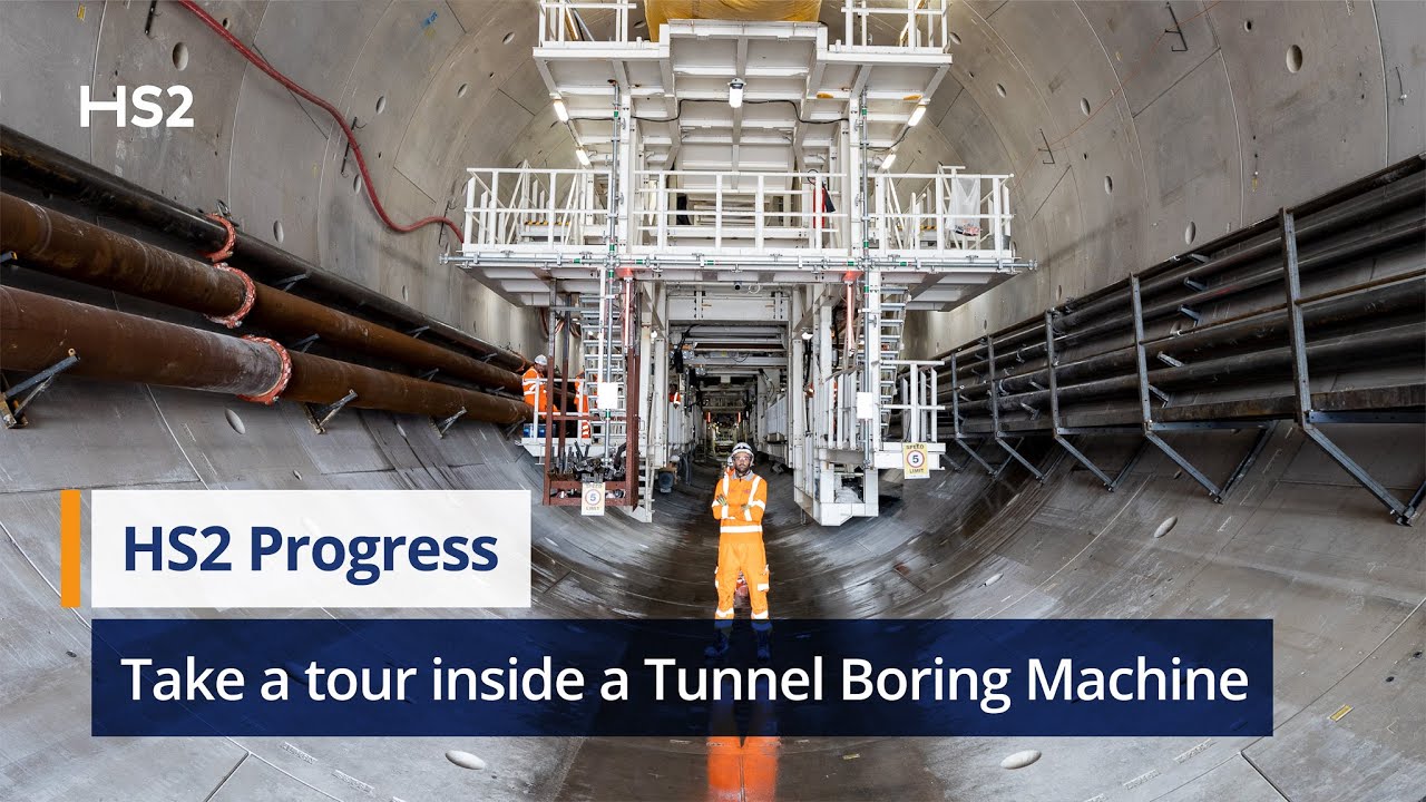 Take a Tour Inside a HS2 Tunnel Boring Machine - Construo