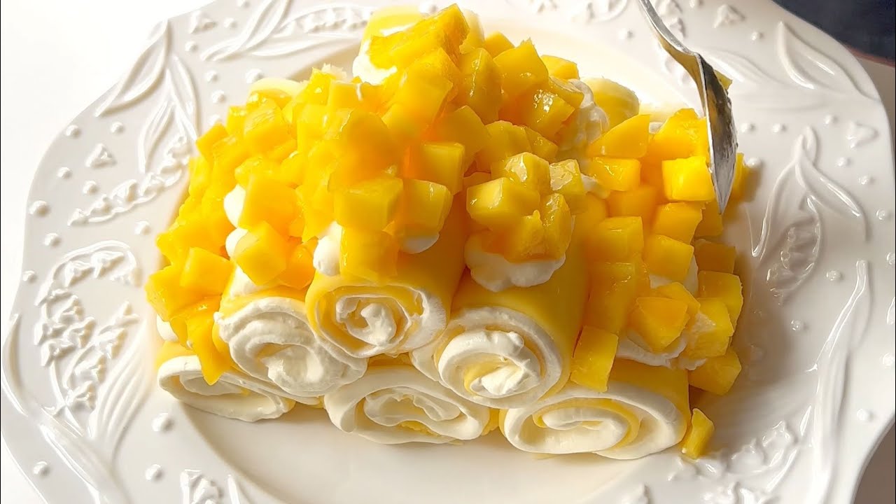 Mini Mango Crepe Rolls - U-Taste