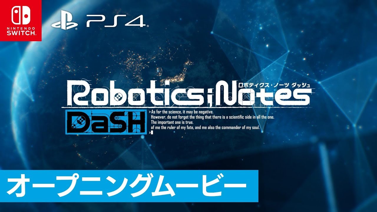 ROBOTICS;NOTES DASH Game Releases Its Official Opening Video
