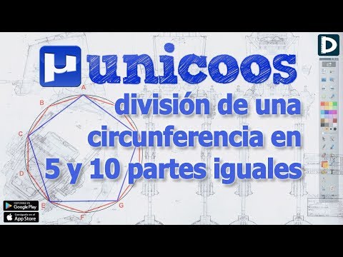 División de la circunferencia en 5 y 10 partes iguales | unicoos.com