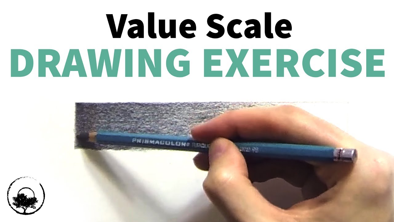 Value Scale Drawing Exercise for Shading Without Blending SchaeferArt