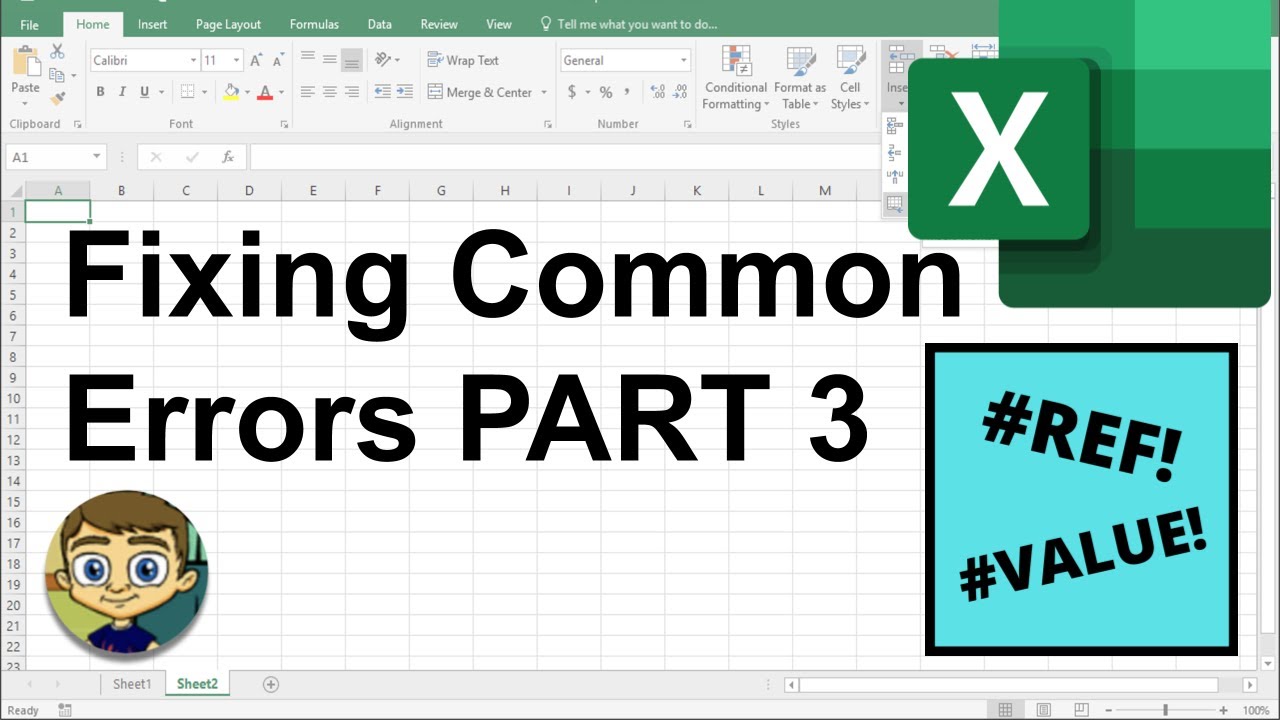 Fixing Common Excel Errors - Part 3: REF and VALUE