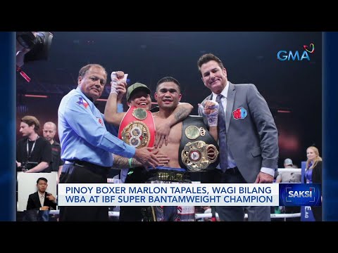 Pinoy boxer Marlon Tapales, wagi bilang WBA at IBF Super Bantamweight Champion | Videos | GMA ...